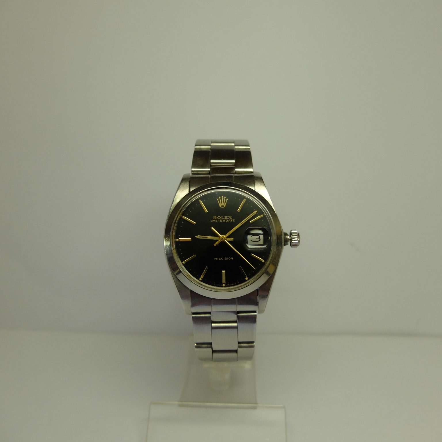 FS: 69 PIC 1984 ROLEX 6694 Glossy Black Gilt Gold Dial, USD2020- FREE ...